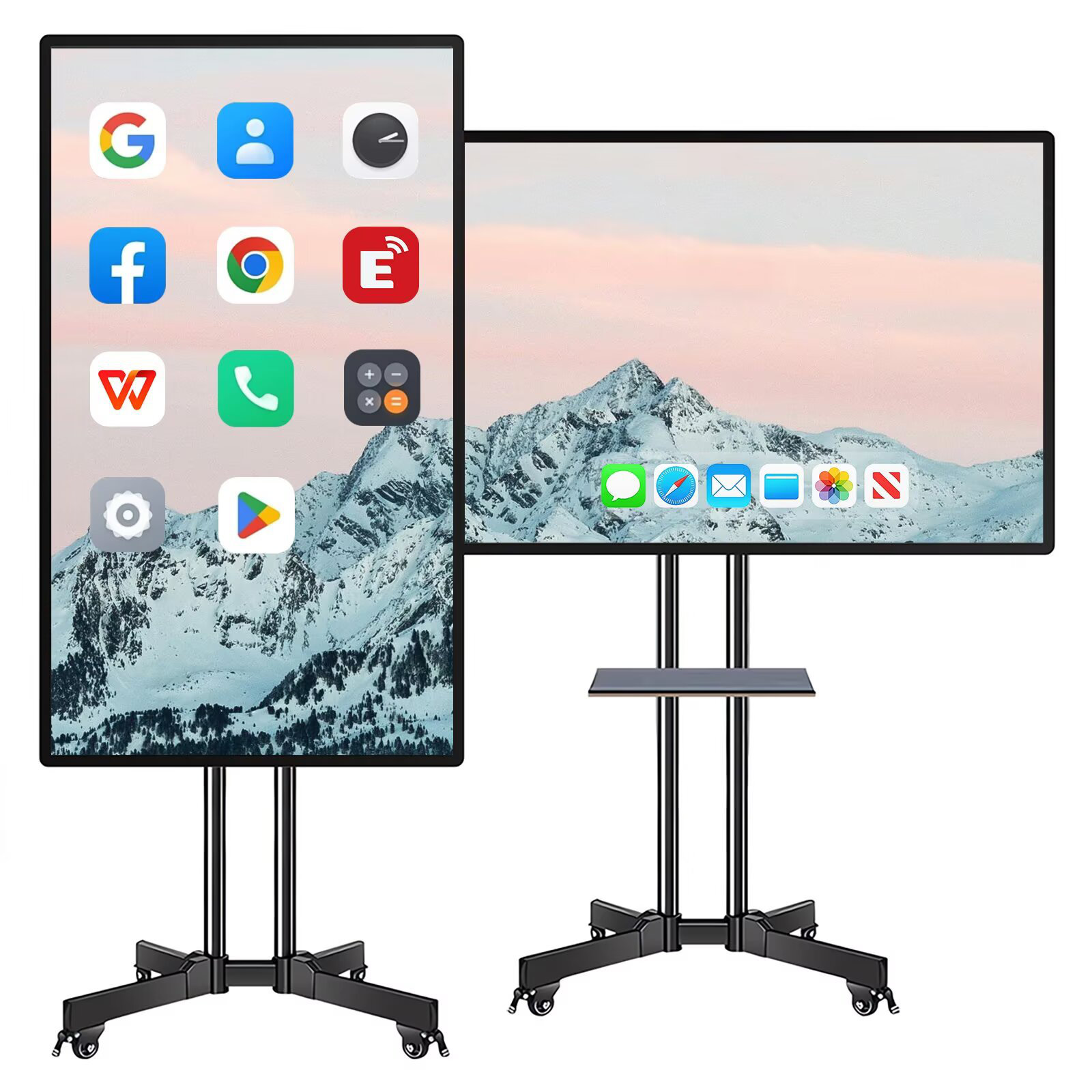 JYXCN 49" 4K UHD Interactive Whiteboard, Touch Screen Digital Electronic Calendar All-In-One ...